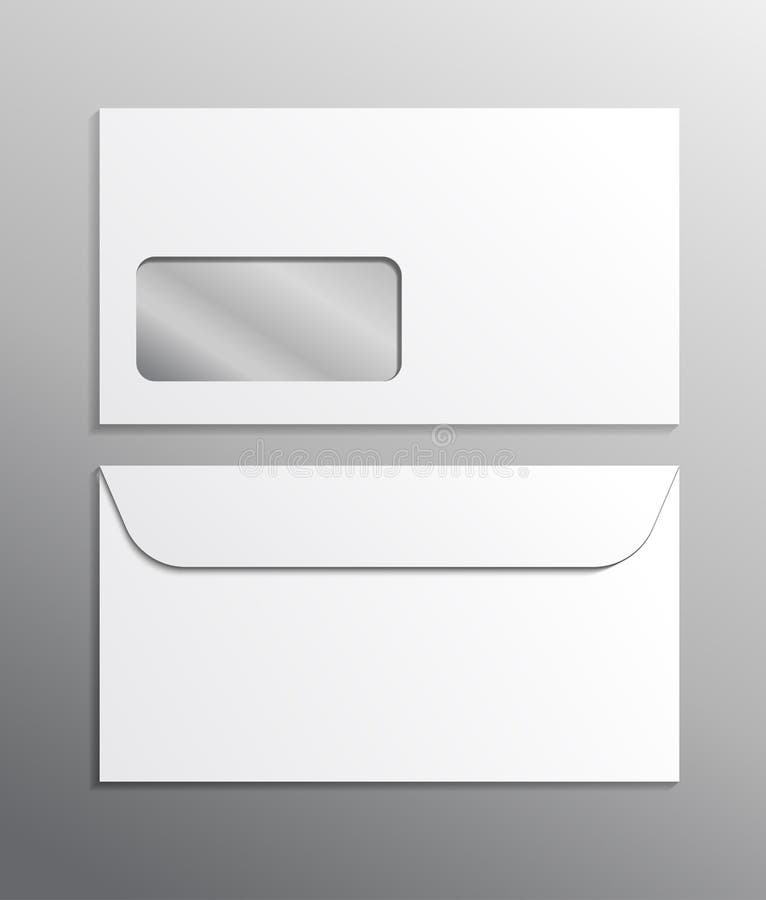 Real Blank Envelope Front And Back
