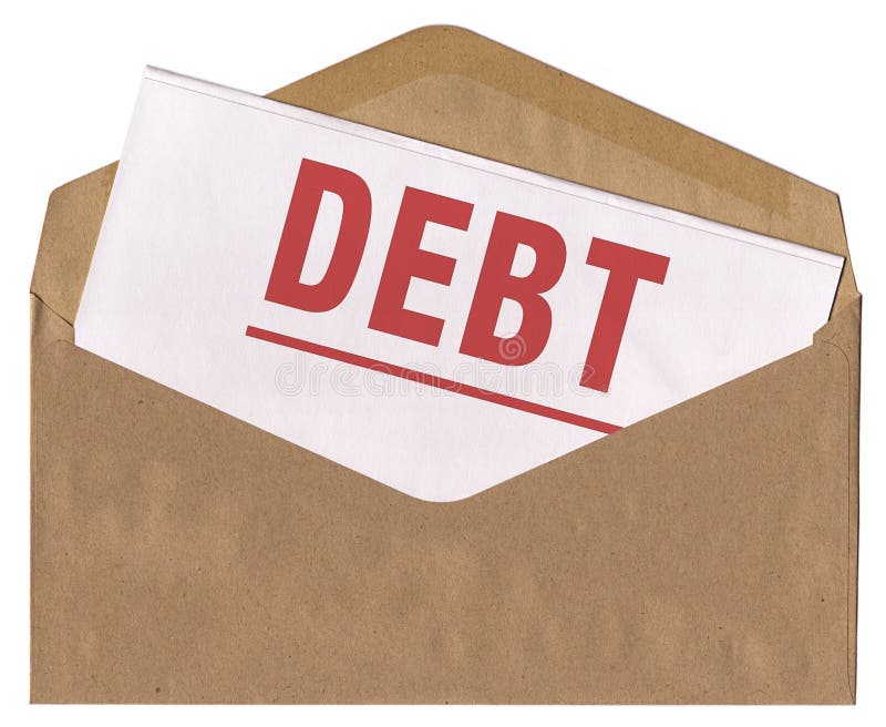 Envelope - Debt Notice Letter Stock Image - Image of communication ...