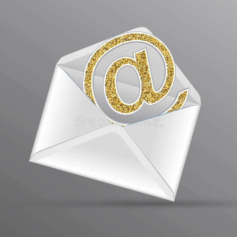 Open Golden Envelope Stock Illustrations – 550 Open Golden Envelope ...