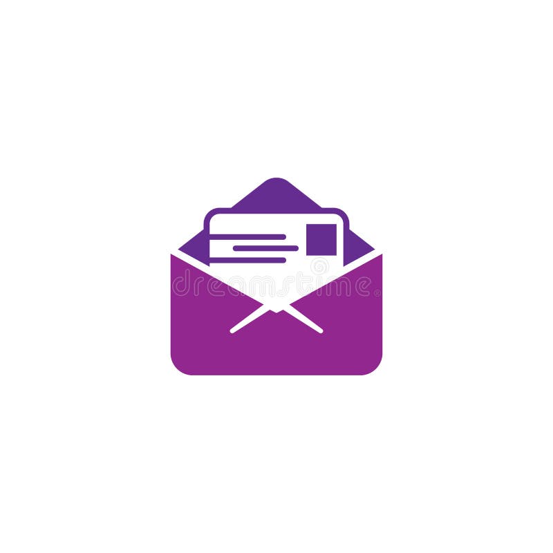 Envelope Email Icon Logo Template Illustration Design Stock ...