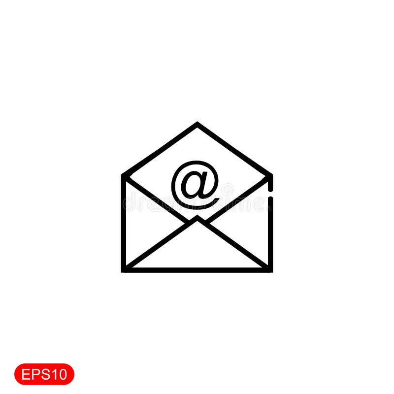 White Email Icon Stock Illustrations – 76,192 White Email Icon Stock ...