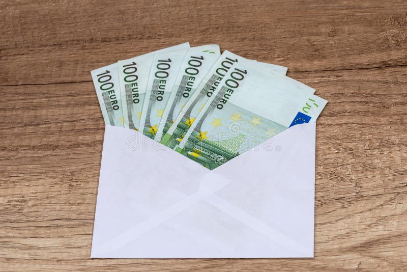 Envelope with Euro Bank Notes Stock Image - Image of financial, euro ...