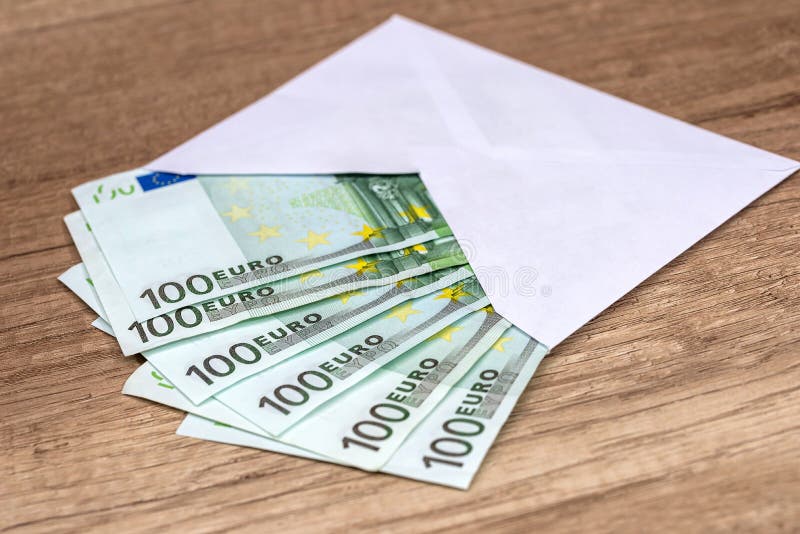 Envelope with Euro Bank Notes Stock Image - Image of financial, euro ...