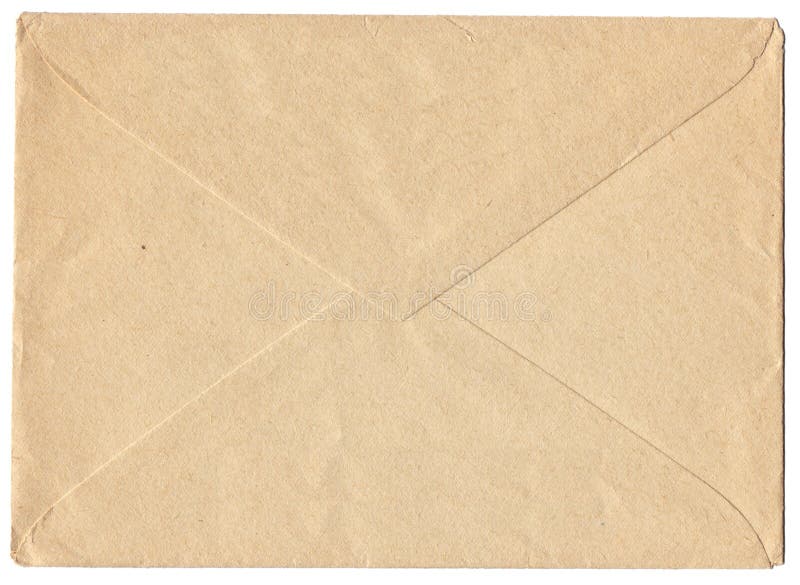 Envelope Fechado Antigo Isolado Foto de Stock - Imagem de retro ...
