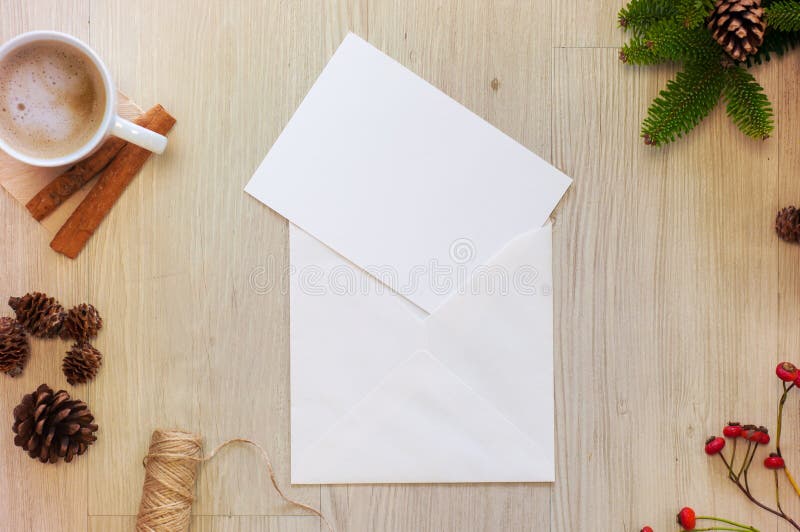 Envelope and flyer mockup stock image. Image of mockup - 162296787