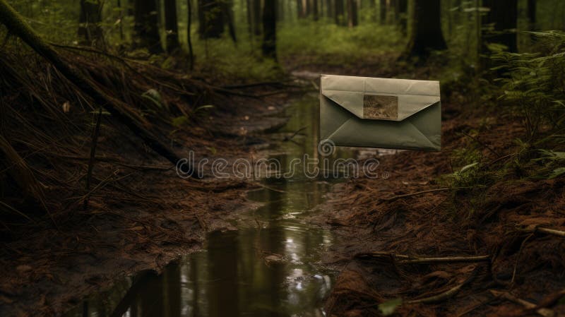 Abandoned Envelope a Surreal Photorealist Composition in a Swamp Stock ...