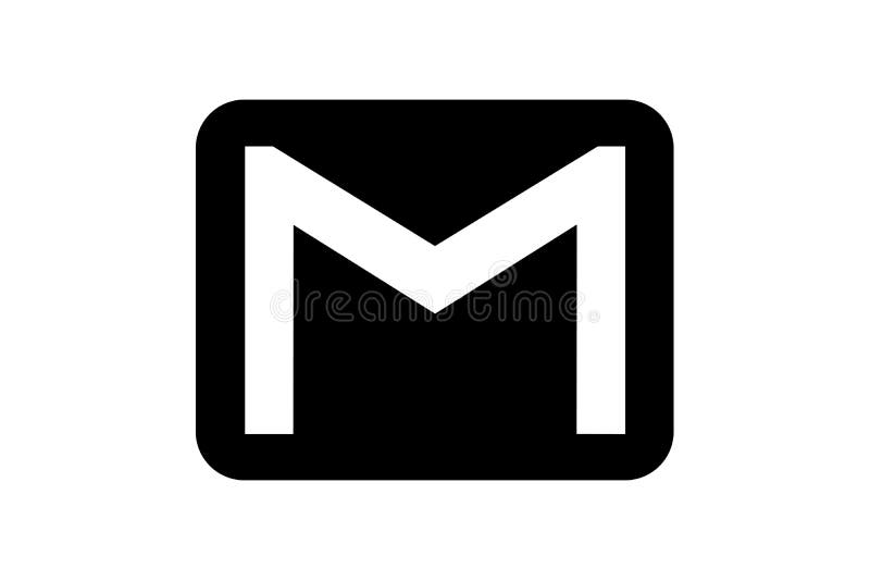 Black Gmail Icon Stock Illustrations – 101 Black Gmail Icon Stock ...