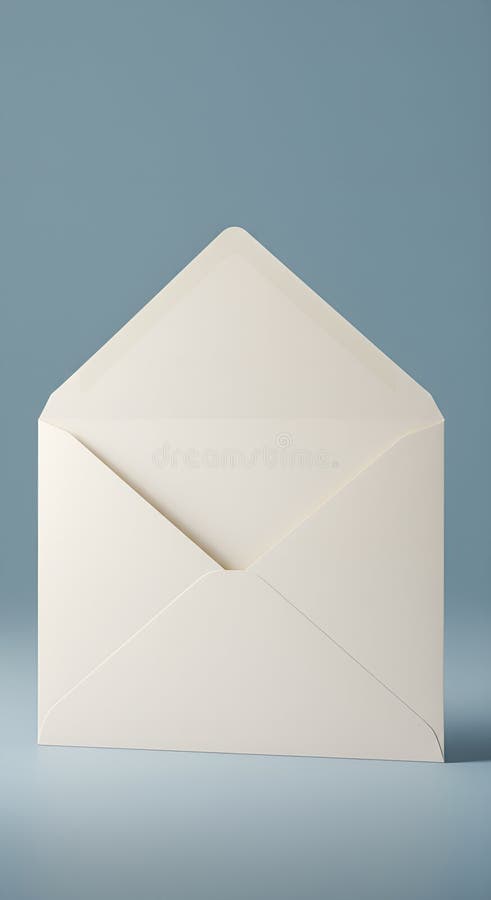 Envelope Half Open with Flap Lifted AI Stock Illustration ...