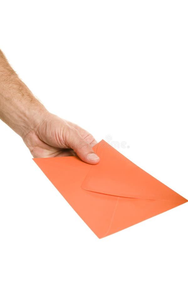 Envelope in hand stock image. Image of email, background - 11624401