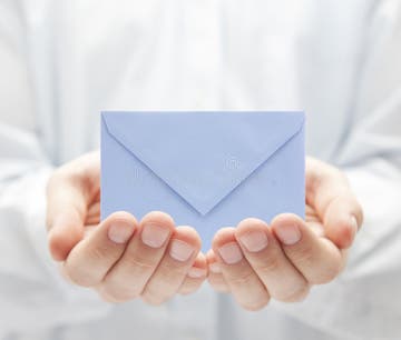 Envelope in hands stock photo. Image of envelope, invitation - 22368648