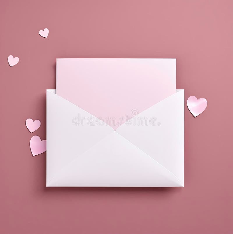 Envelope with Heart Envelope with Hearts Stock Illustration ...