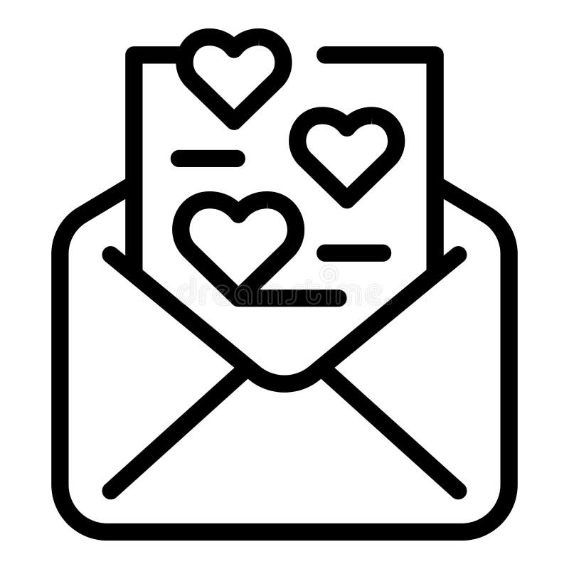 Envelope with Heart, Vector Illustration Stock Vector - Illustration of ...