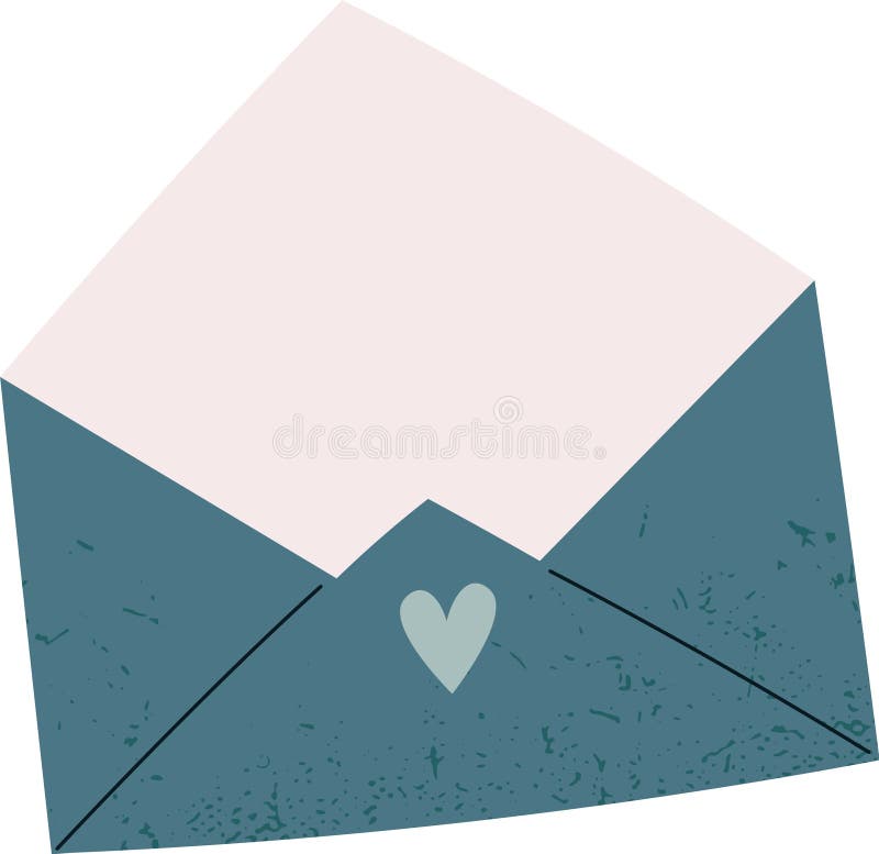 Envelope with Heart stock vector. Illustration of design - 318083782