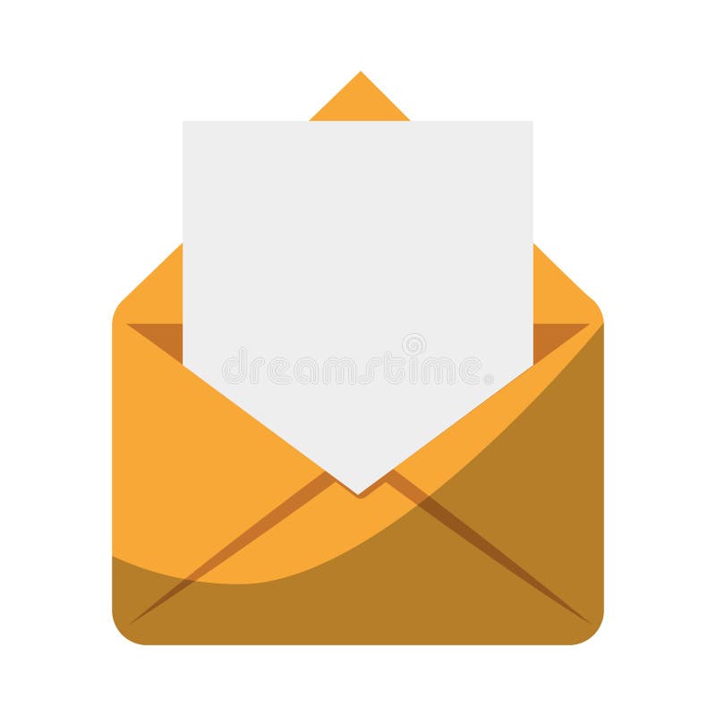 Cartoon Envelope with Valentine Heart Stock Vector - Illustration of ...