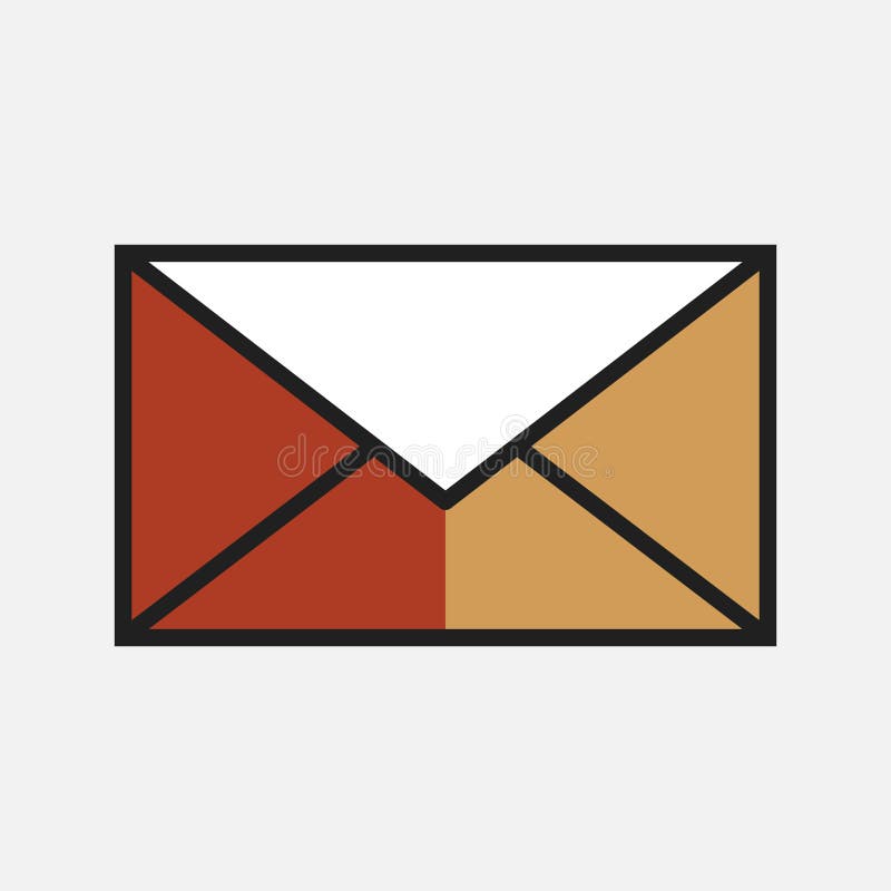 Envelope Icon Design - Color Envelope Stock Illustration - Illustration ...