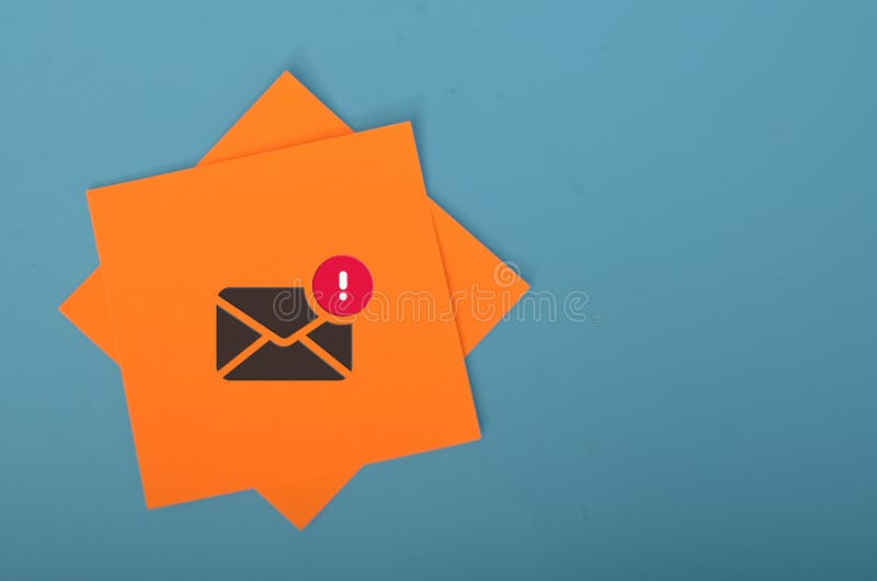 The Envelope Icon with an Exclamation Mark Warns of Potential Phishing ...