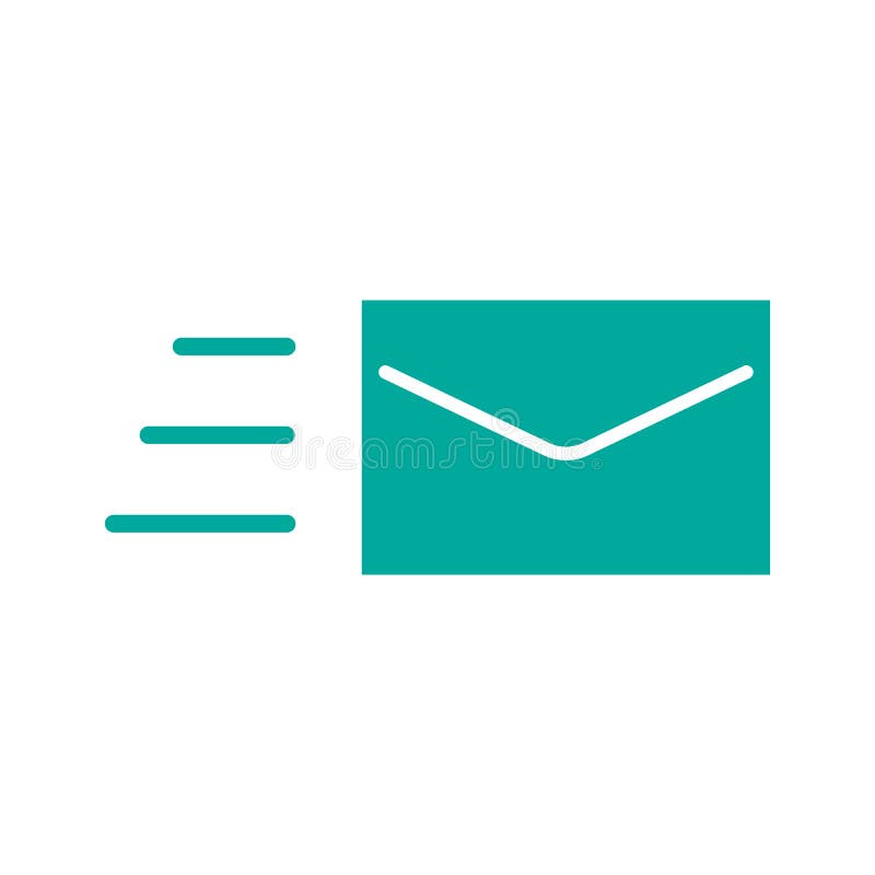 Envelope Icon. Filled Outline Colorful Version. Symbol for E-shop ...