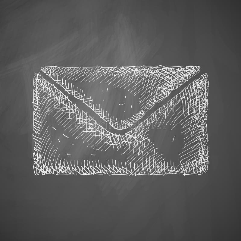 Envelope icon stock vector. Illustration of drawn, mail - 51254592