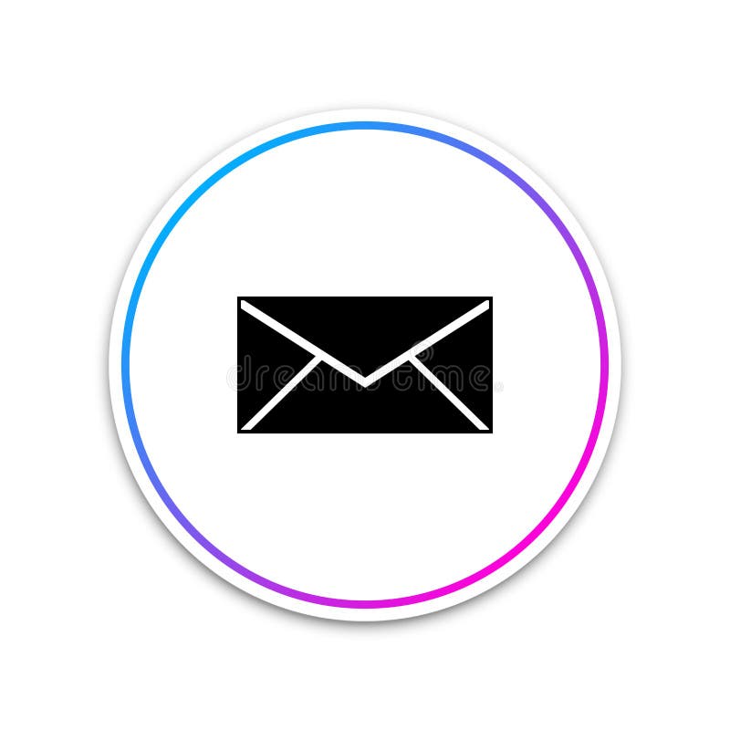 Envelope Icon Isolated on Transparent Background. Received Message ...