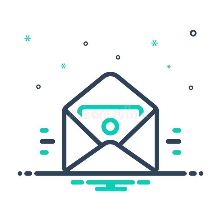 Mix Icon for Envelope, Mail and Receive Stock Vector - Illustration of ...