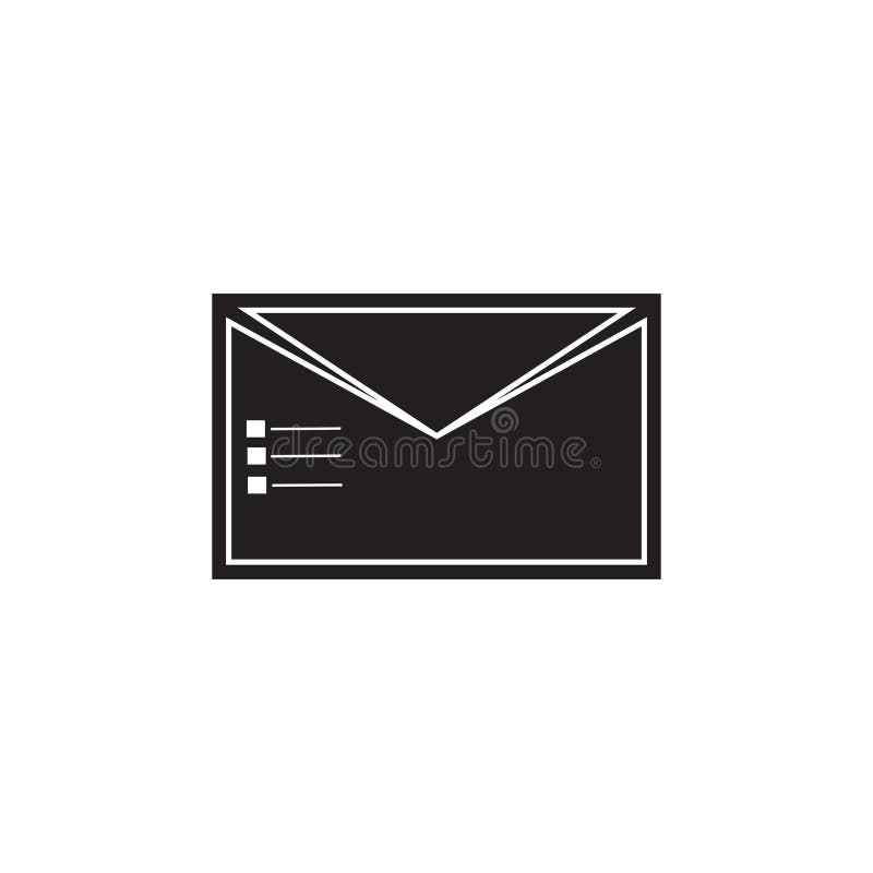 Envelope Icon Vector, Email or Incoming Message. Mail Icon Vector for ...