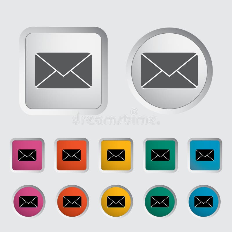 Envelope icon. stock vector. Illustration of frame, paper - 94286085