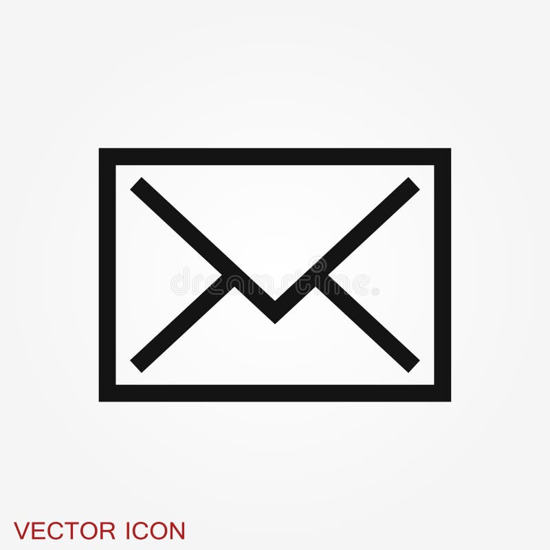 Envelope Icon, Vector Mail Envelope and Letter Symbol Stock ...
