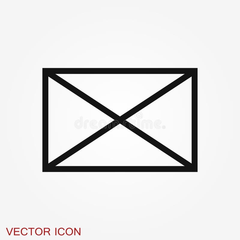 Envelope Icon, Vector Mail Envelope and Letter Symbol Stock ...
