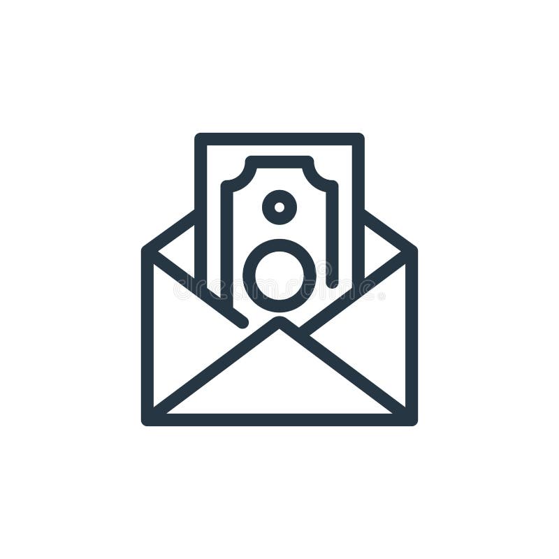 Envelope Icon Vector from Money and Finance Concept. Thin Line ...