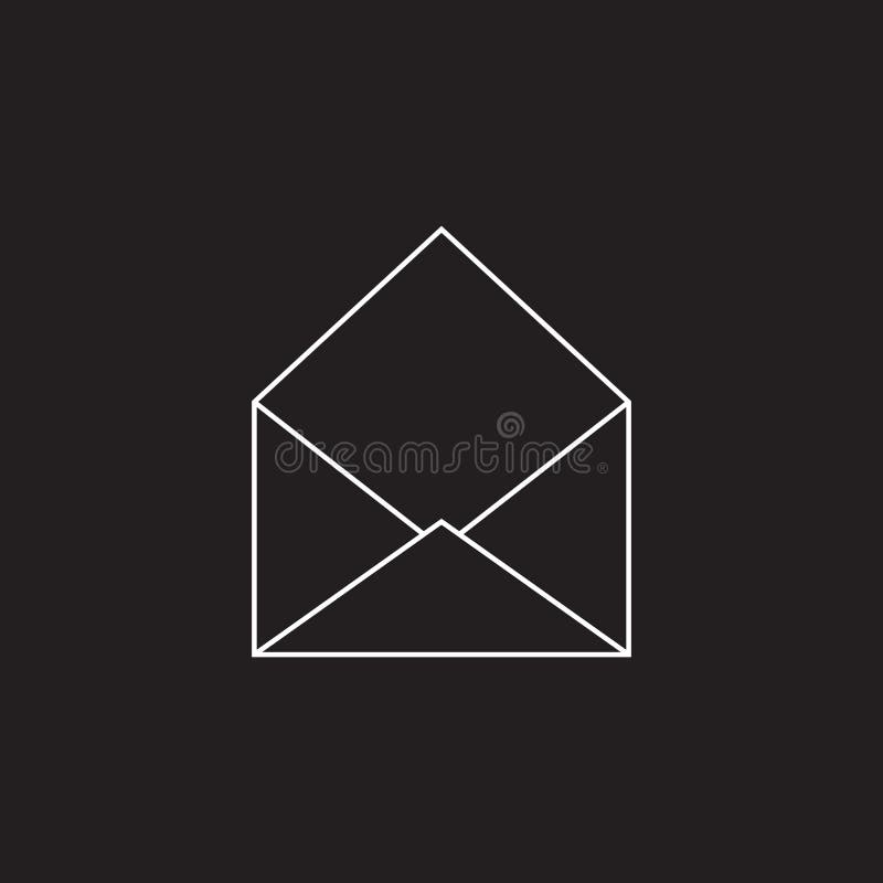 Envelope Icon Vector, Solid Illustration, Linear Pictogram Isola Stock ...
