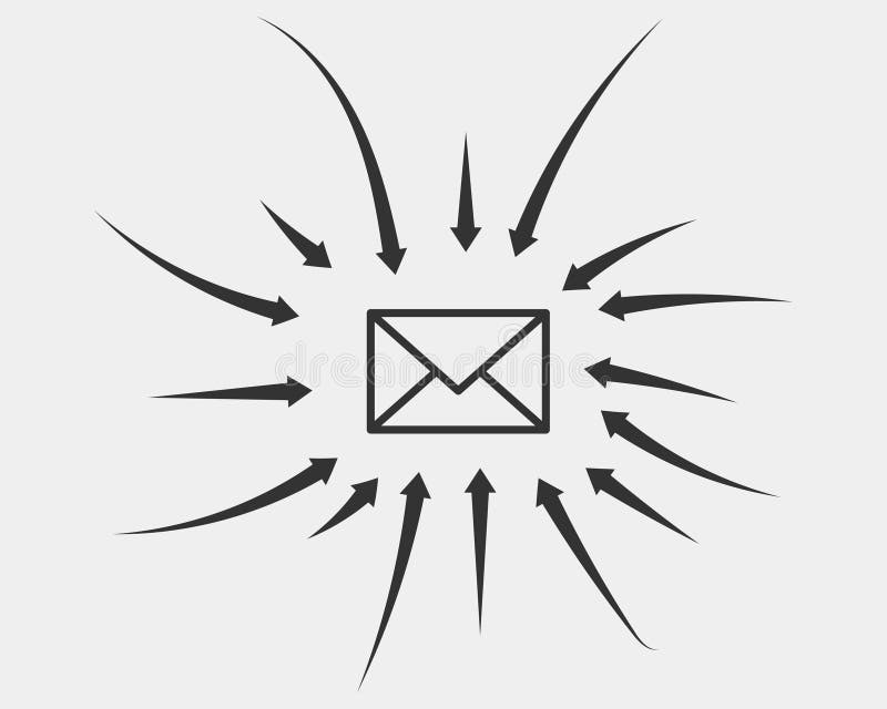 Envelope Icons Letter. Envelop Icon Vector Template. Mail Symbol ...