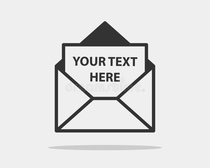 Envelope Icons Letter. Envelop Icon Vector Template. Mail Symbol ...