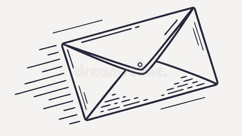Envelope Illustration Mail Sending Concept, Vector Design Generative AI ...
