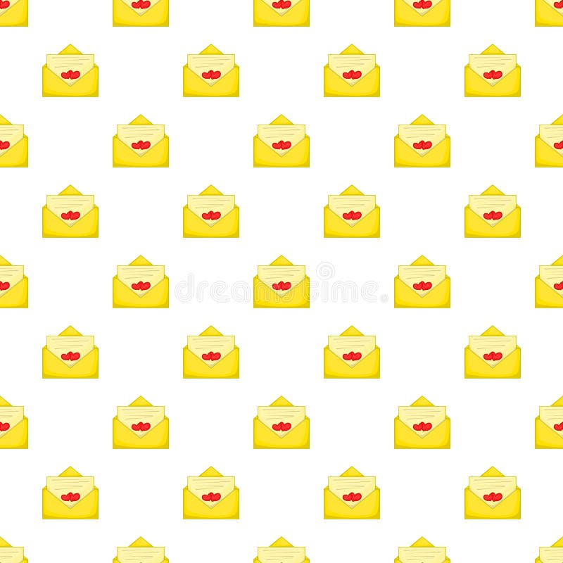 Envelope with Invitation Card Pattern Stock Vector - Illustration of ...