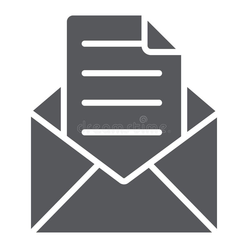 Open Mail Line Icon, Envelope and Letter, Email Stock Vector ... Open Mail Line Icon, Envelope and Letter, Email Stock Vector ...