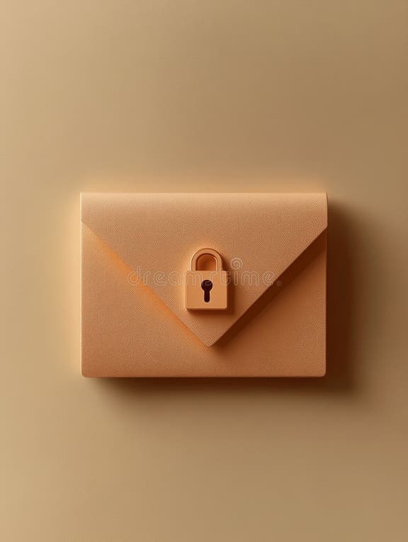 Envelope with Lock Symbolizing Security and Privacy. Stock Photo ...