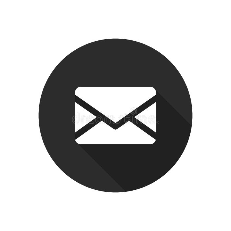 Black Circle Email Icon