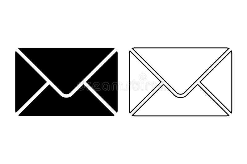 Envelope Mail Icon Set for Communication and Messaging Editorial ...