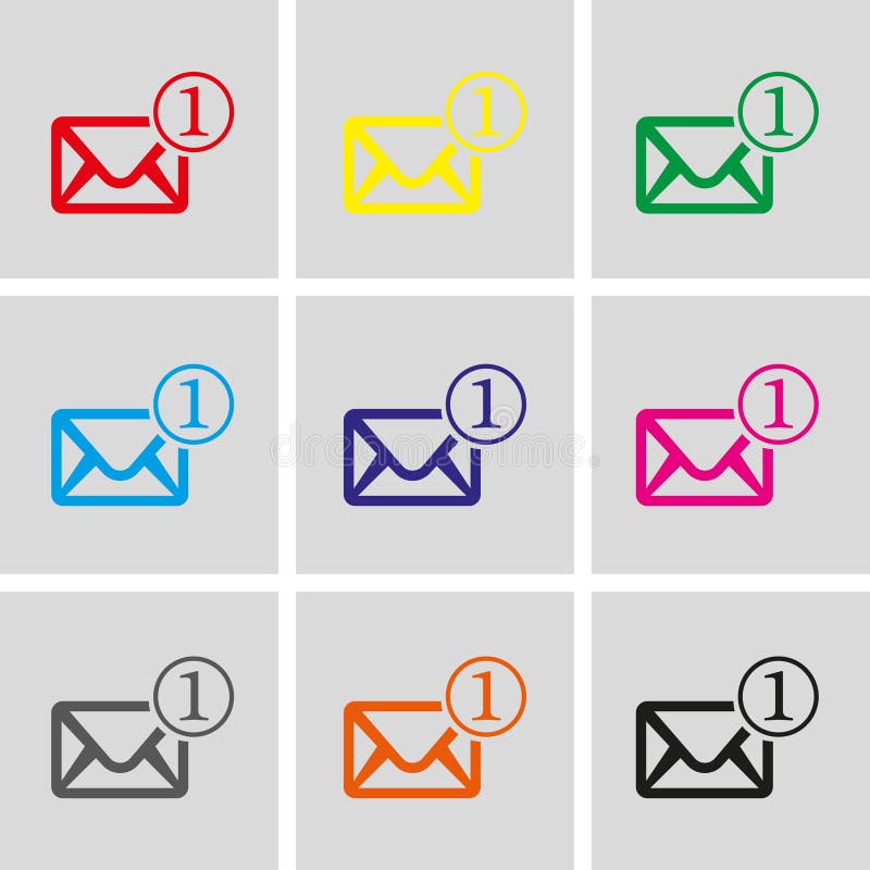 Envelope Mail Icon, Vector Illustration. Flat Design Style Stock Vector ...