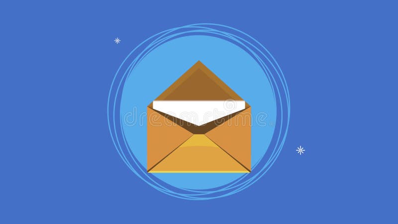 Envelope Mail Postal Sending Animation Stock Video - Video of envelope ...