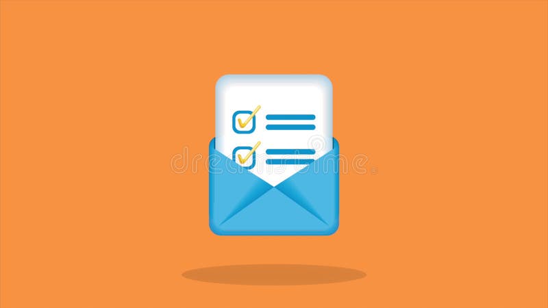 Envelope Mail Send Postal Animation Stock Video - Video of social ...