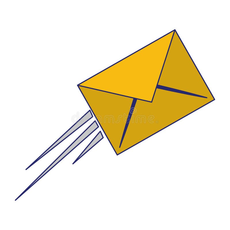 Cartoon Envelope with Valentine Heart Stock Vector - Illustration of ...