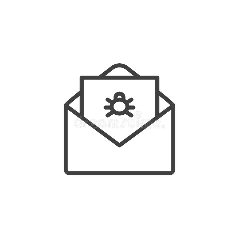 Envelope, Mail, Message Line Icon, Outline Vector Sign, Linear Style ...