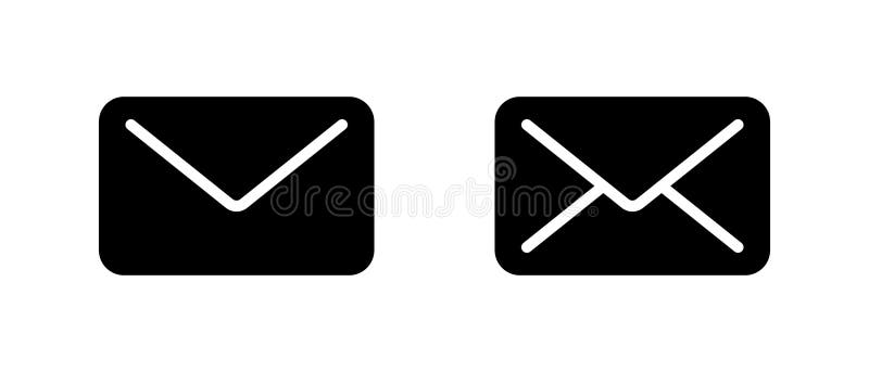 Envelope, Message Icon in Generic Design. Newsletter, Chat, Email Sign ...
