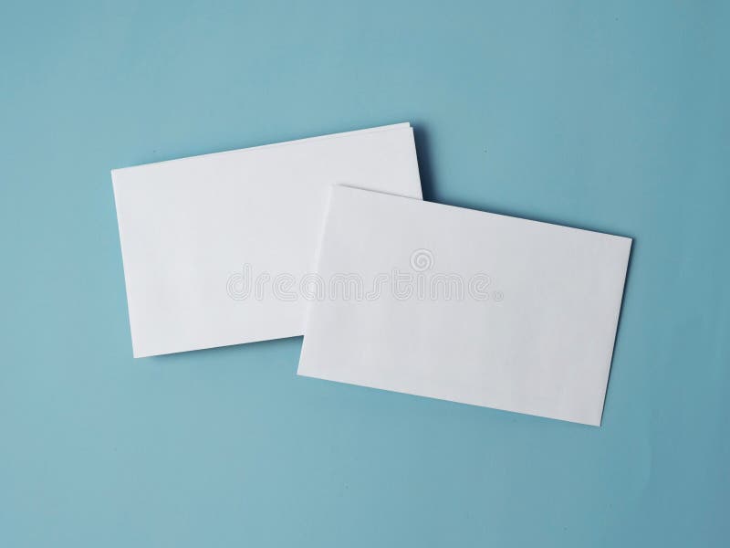Envelope Mock Up, Blank Empty Copy Space Paper Template Cut Out Stock ...