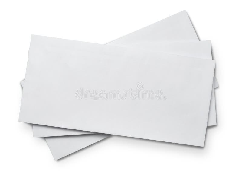 Envelope Mock Up, Blank Empty Copy Space Paper Template Cut Out ...
