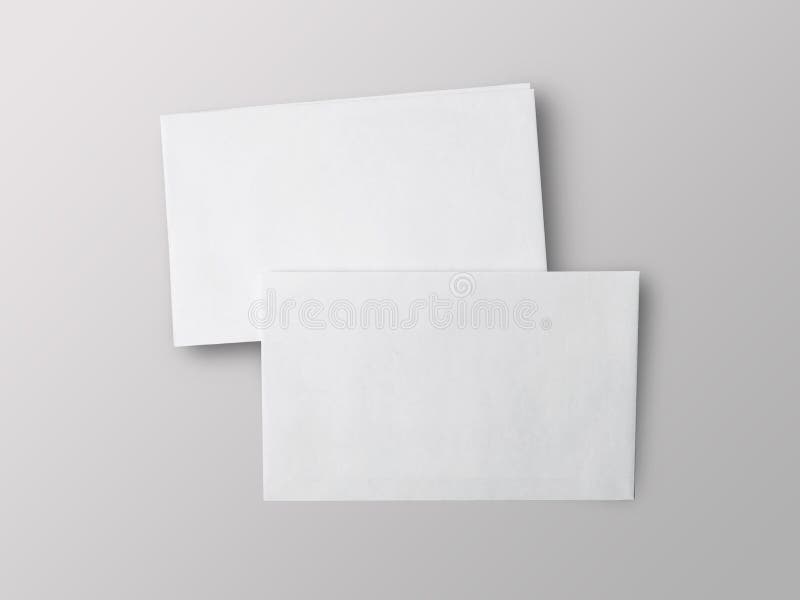 Envelope Mock Up, Blank Empty Copy Space Paper Template Cut Out ...