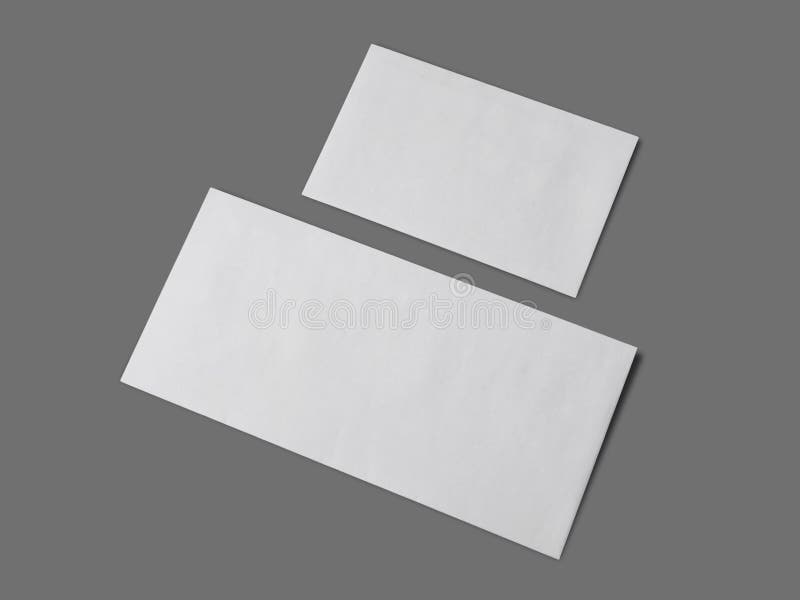 Envelope Mock Up, White Blank Empty Copy Space Paper Stock Image ...