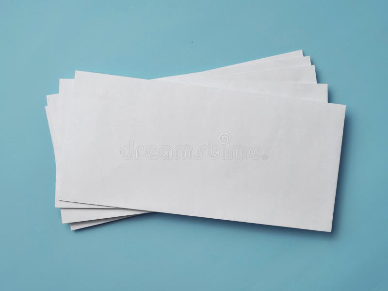 Envelope Mock Up, White Blank Empty Copy Space Paper Stock Photo ...