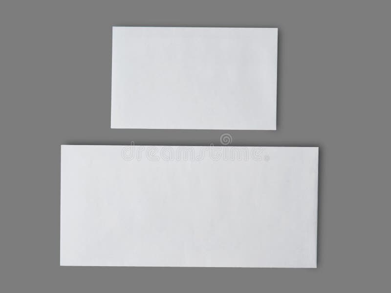 Envelope Mock Up, White Blank Empty Copy Space Paper Stock Image ...